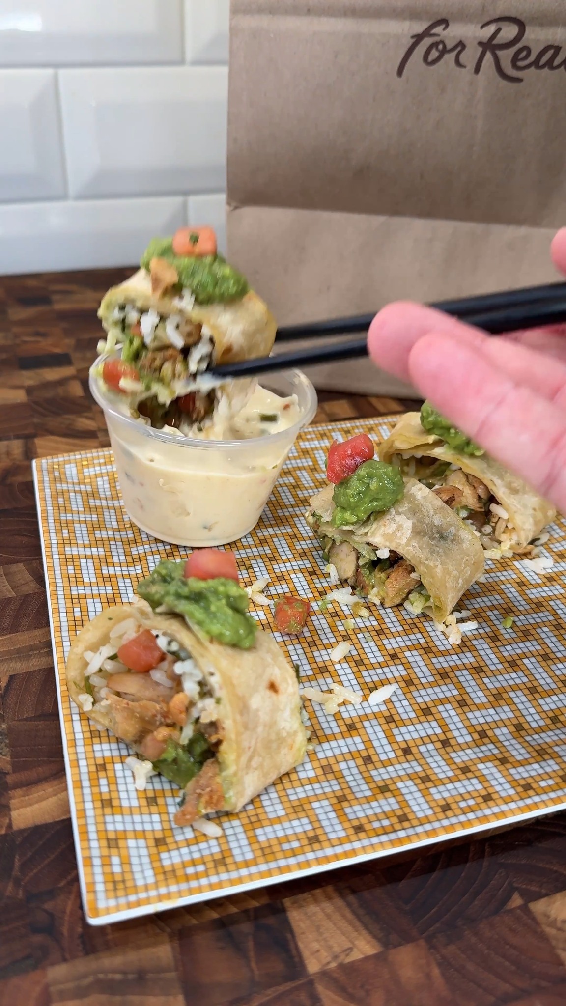 Chipotle-Inspired Sushi Roll Fusion