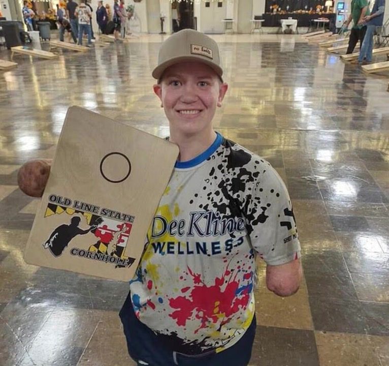Quadruple amputee cornhole star accused of murder had vile logo etched ...