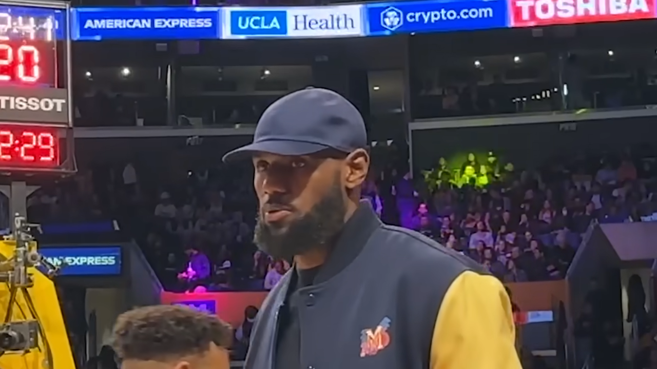 He got banned from the arena trying to contact LeBron