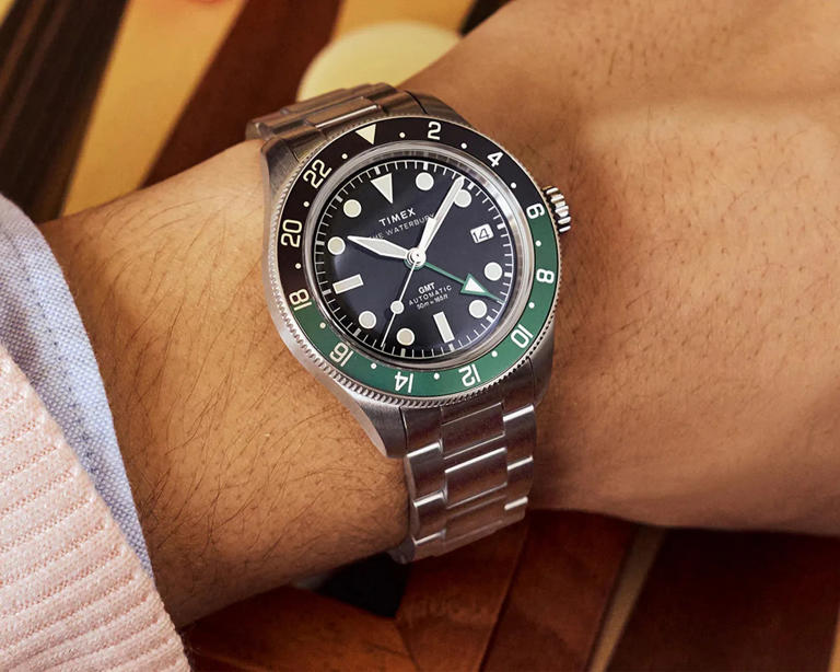 Timex borrows iconic Rolex styling for an affordable automatic GMT ...