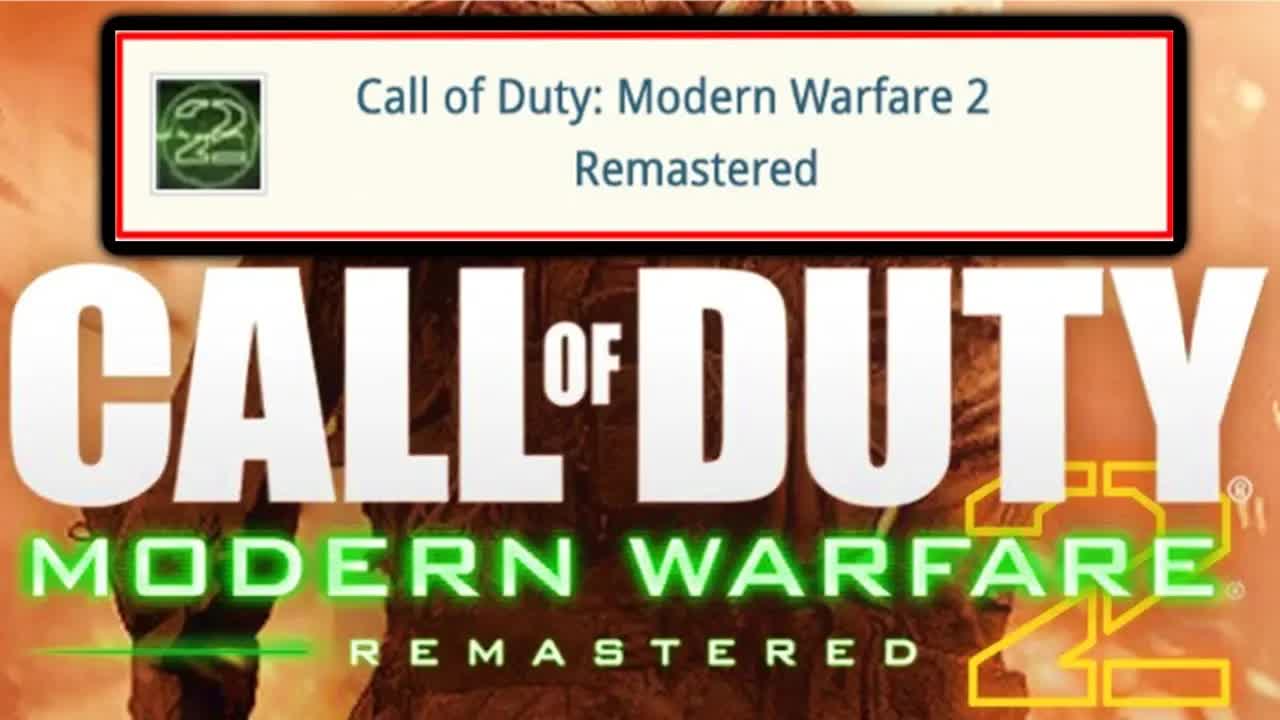 Modern Warfare 2 Remastered official listing leaked (Call of Duty ...