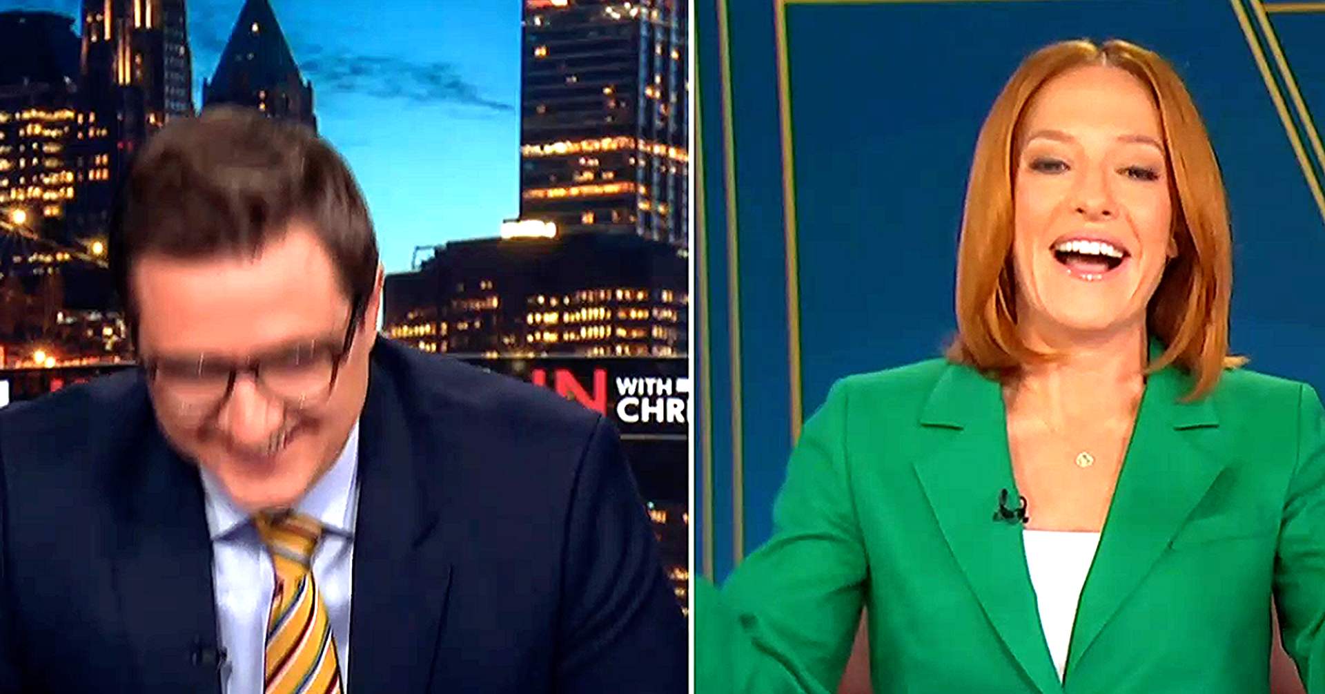 ‘Wait a minute—’ MS Now stars lose it laughing over Trump claim from ...
