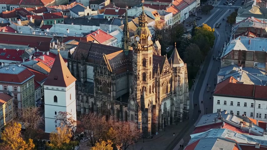 Košice, Slovakia: Drone discovers historic eastern hub