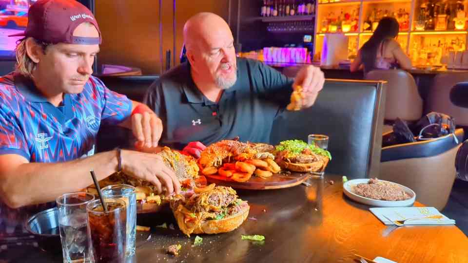 A $500 burger challenge tests endurance and physical limits