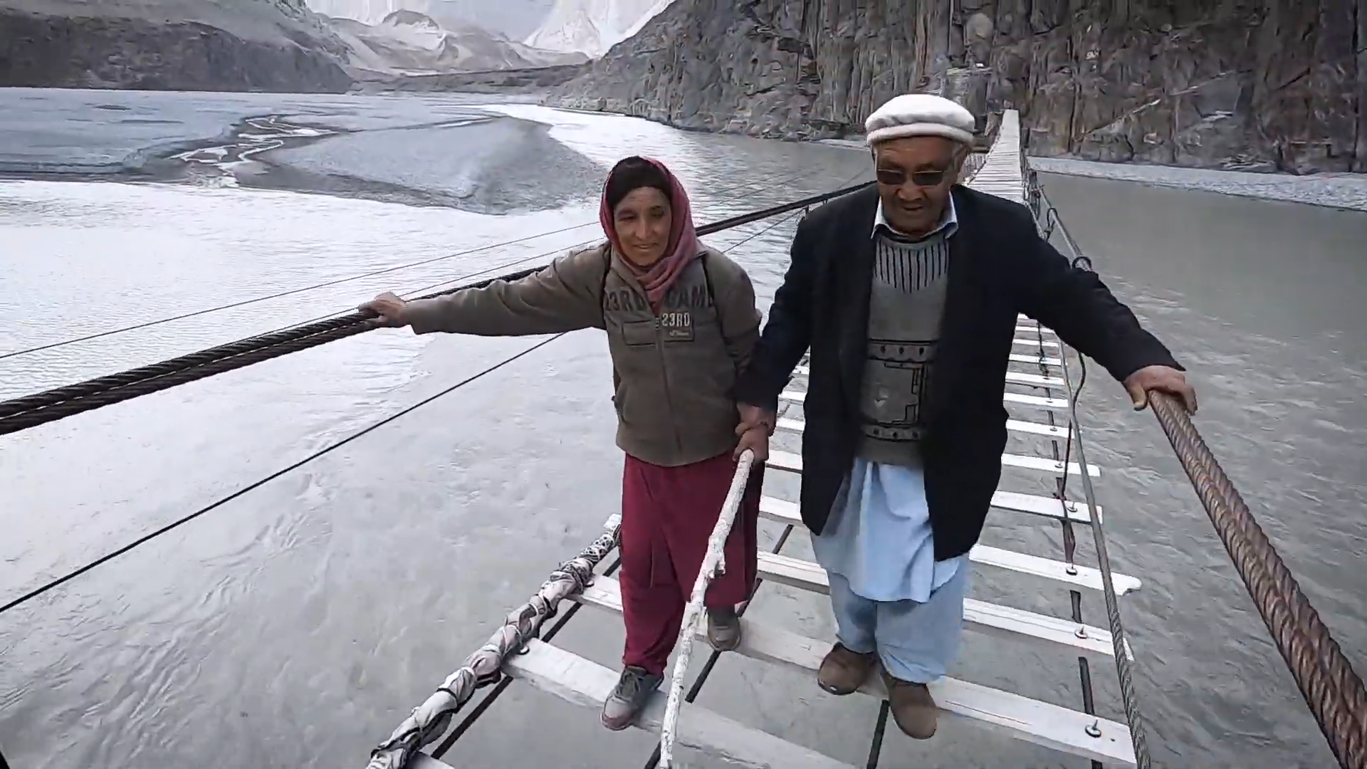 This bridge looks unstable... because it is