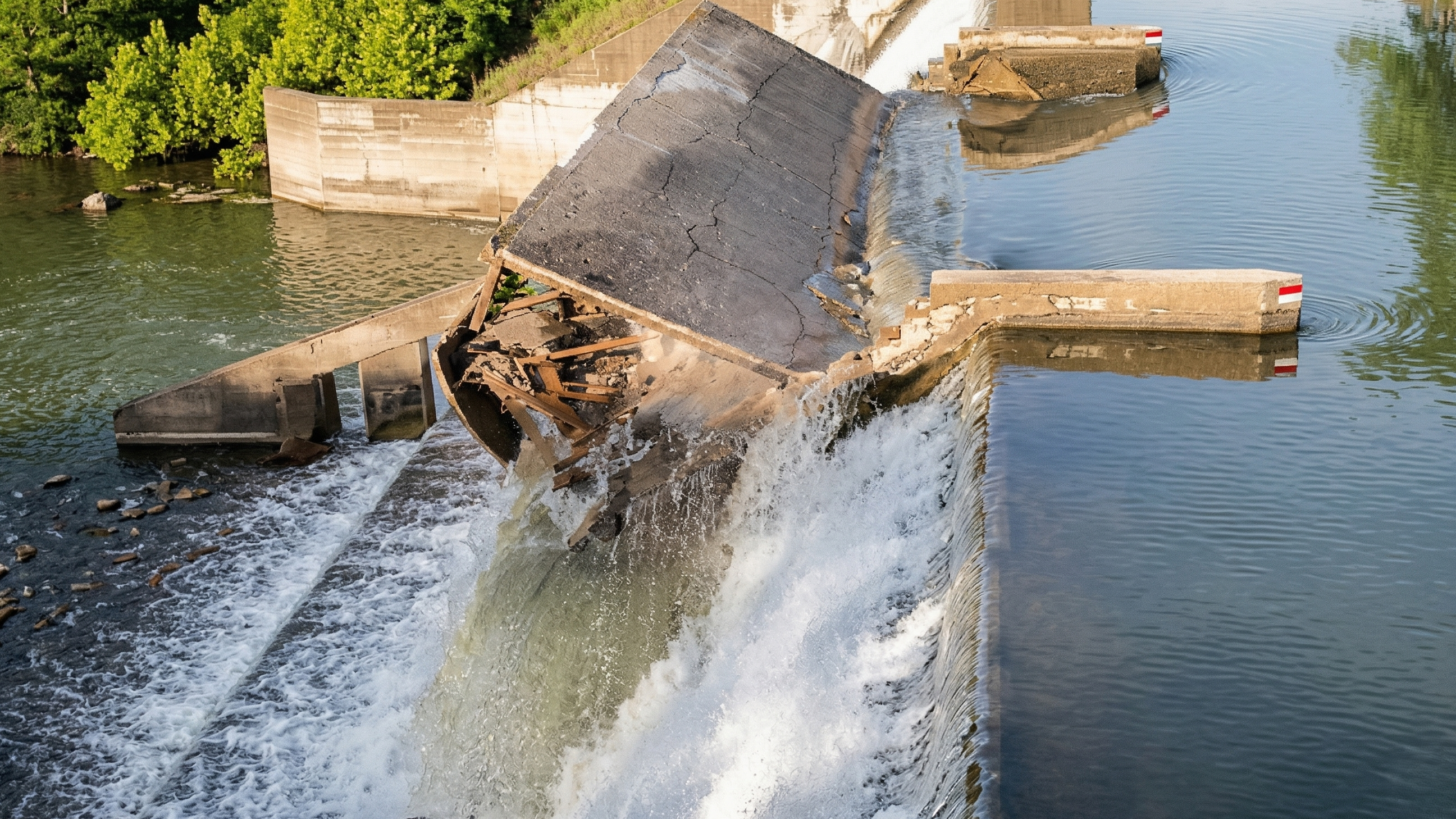 A dam sat 800 feet above the valley - then the mountainside exploded