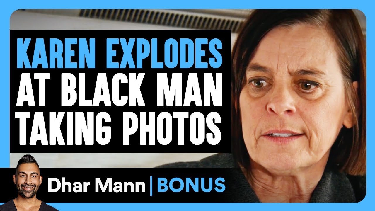 Karen explodes at black man taking photos