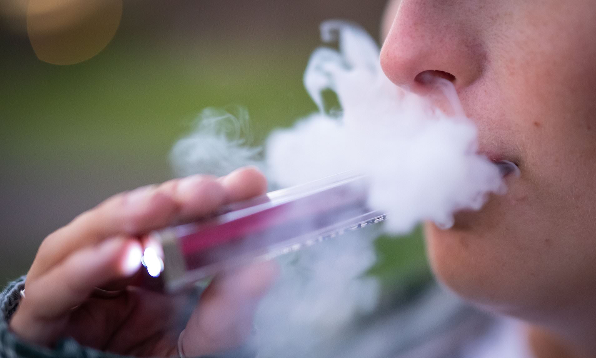 Vaping is a cancer risk - although less so than smoking, researchers say