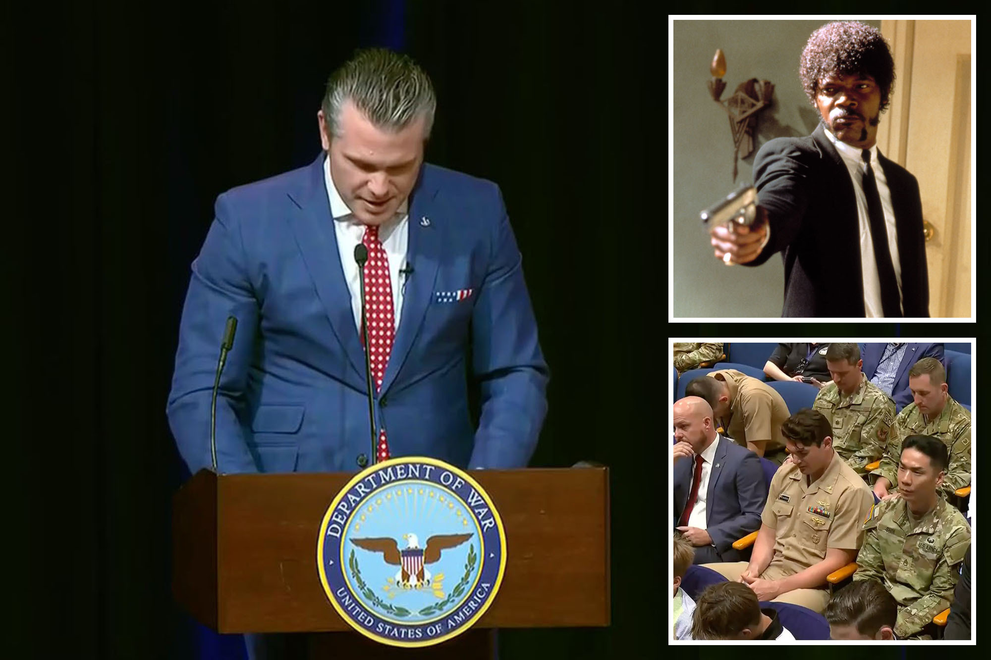 Hegseth leads Pentagon prayer service with faux Bible verse made famous ...