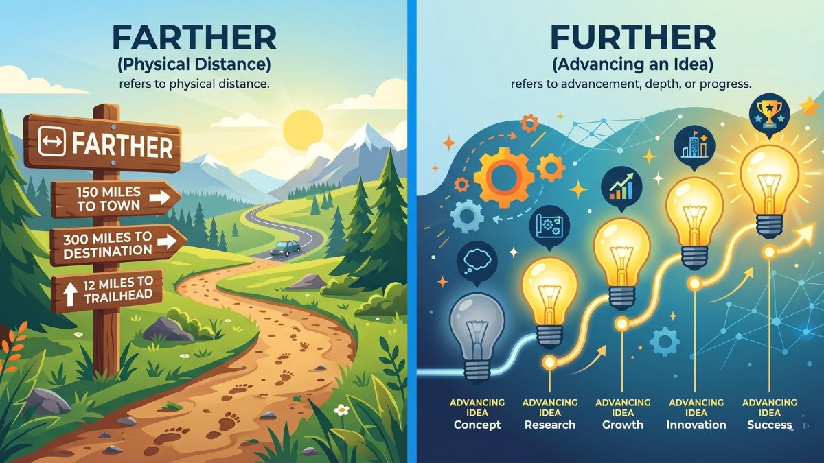 Farther vs. further: Check all the differences here!