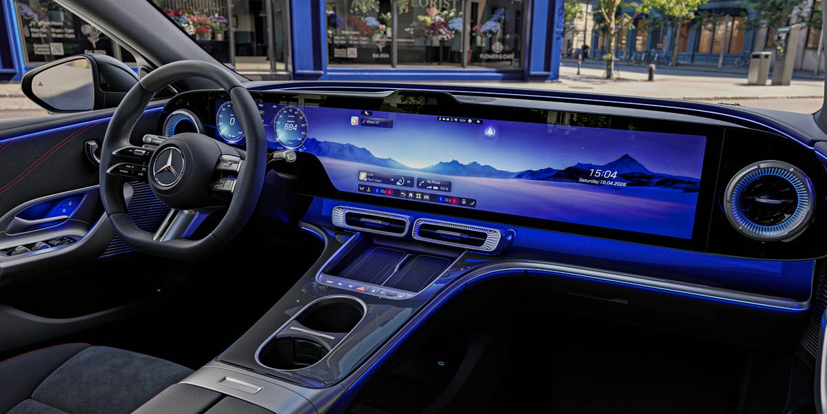 Mercedes-Benz's upcoming C-Class EV has one giant screen for a dashboard