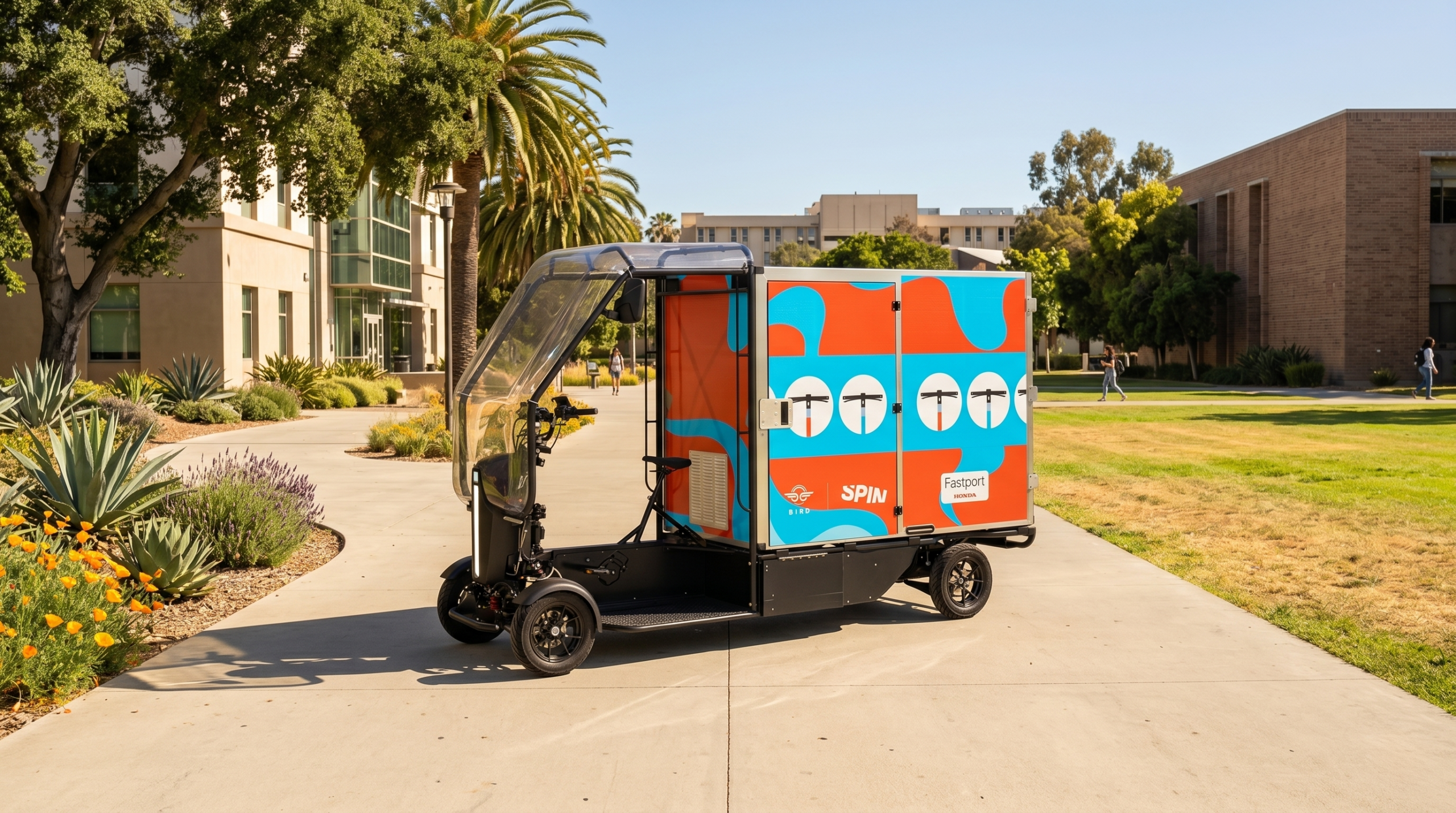 Honda's Fastport partners with Bird and Spin to deploy electric eQuad ...