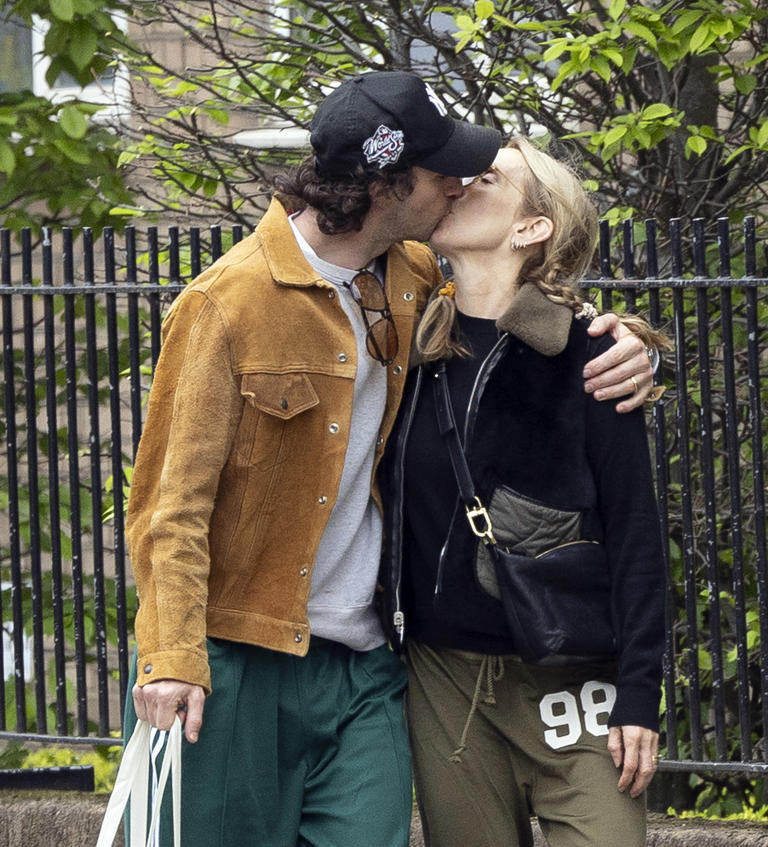 Aaron Taylor-Johnson, 35, and wife Sam, 59, have rare PDA moment on ...