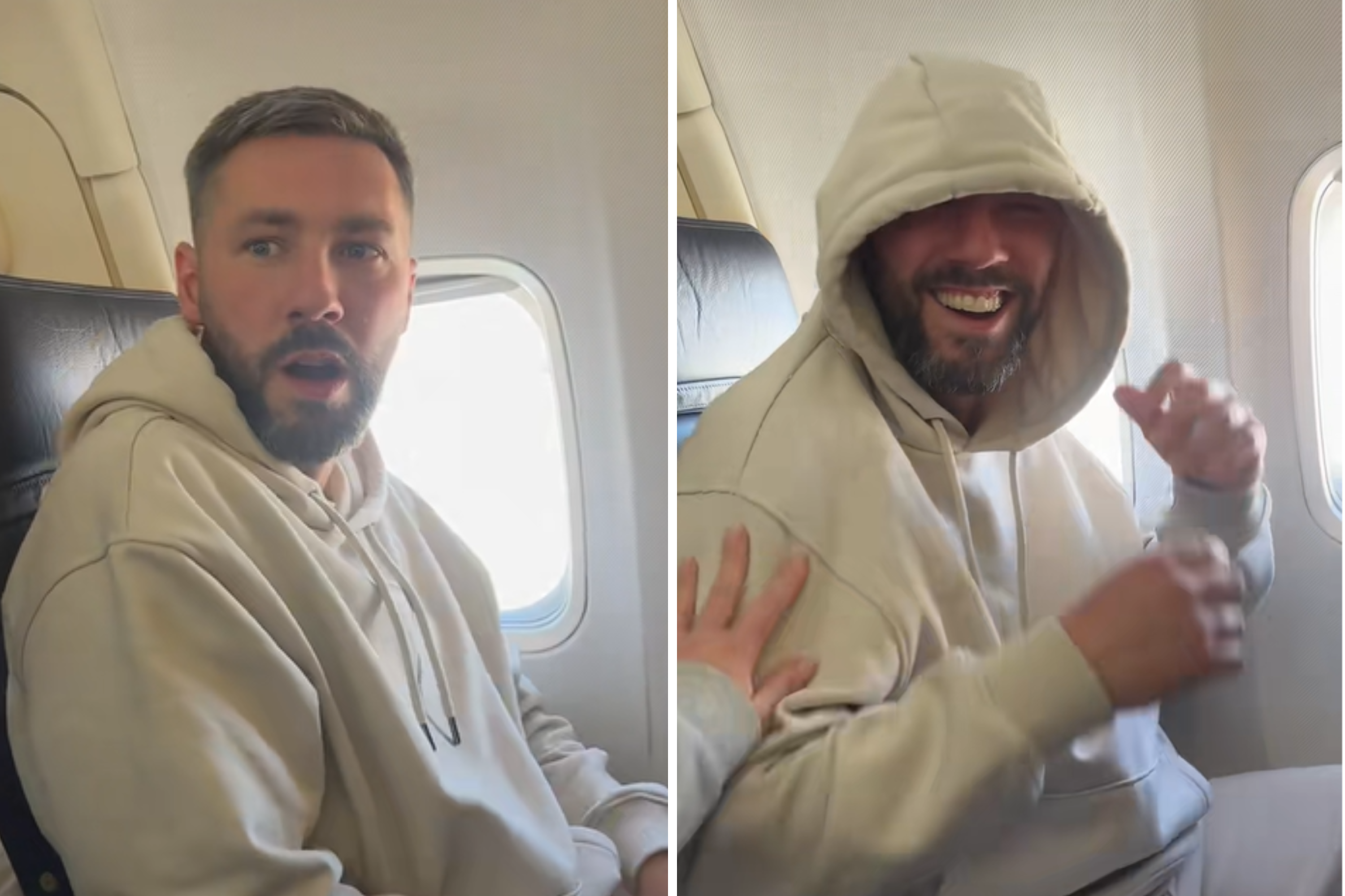 Man boards plane on birthday—not prepared for what he's about to hear