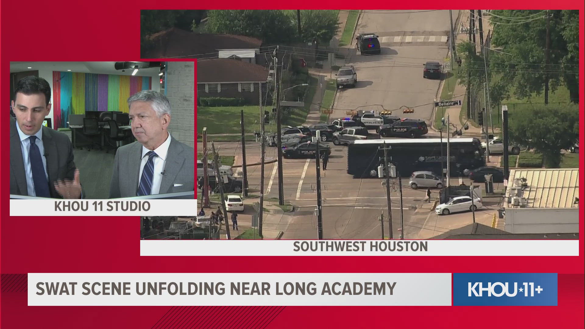 SWAT scene unfolding near school in southwest Houston