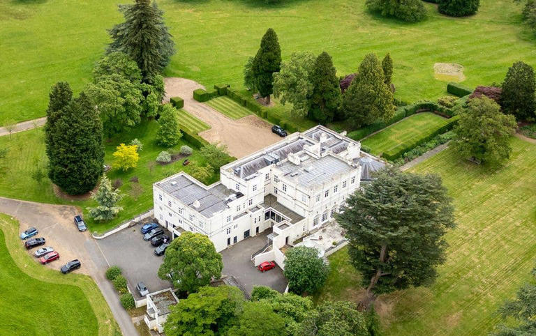 Prince Andrew and Sarah Ferguson's family living room at Royal Lodge we ...
