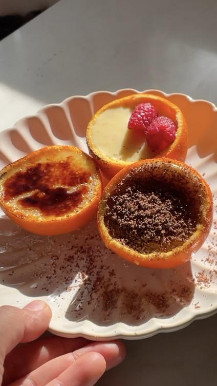 Blood orange posset