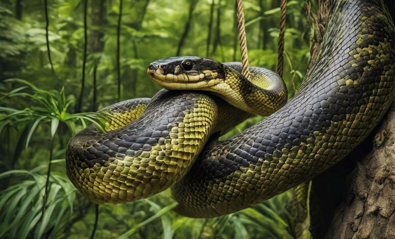 Scientists discovered a fossil showing that anacondas kept a massive ...