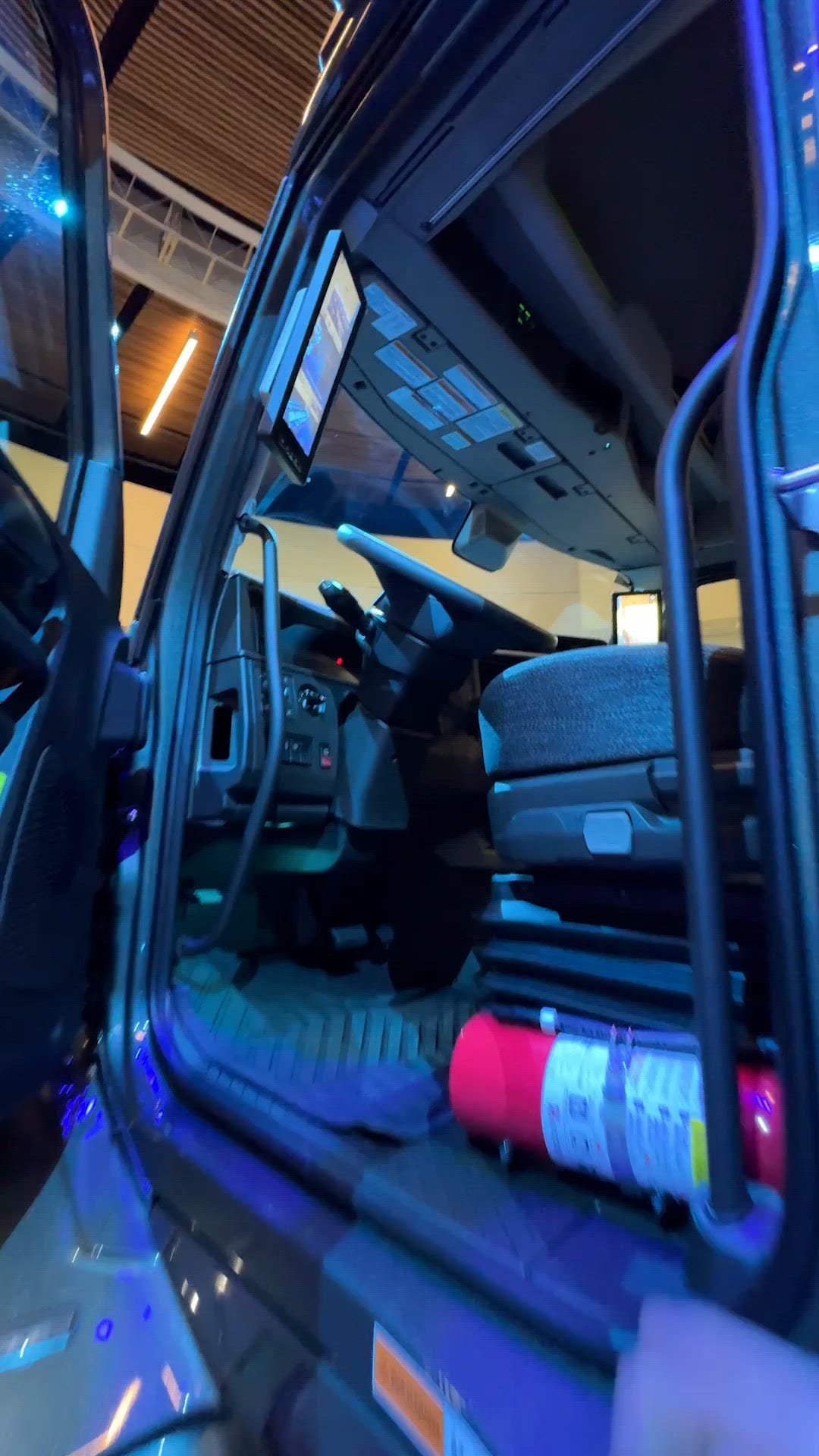 Driving a semi truck
