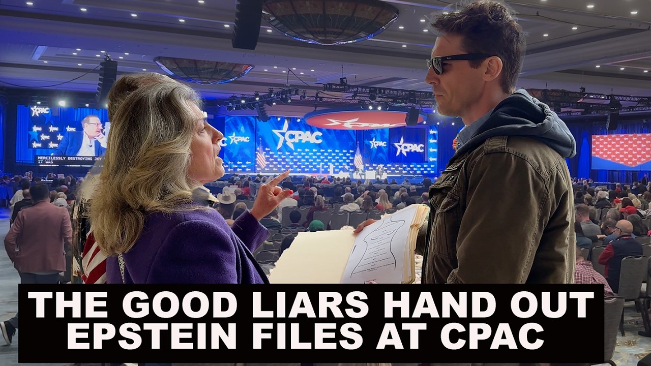 Handing out Epstein files at CPAC
