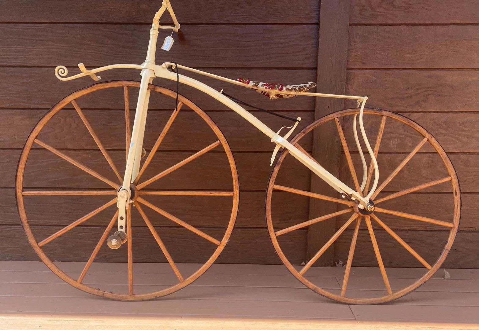 Rare 1866 'boneshaker' velocipede surfaces as early American cycling relic