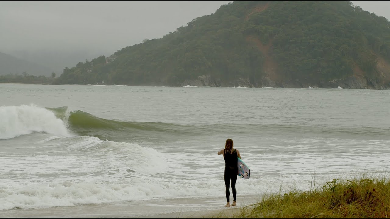 Surfing a bizarre island wave