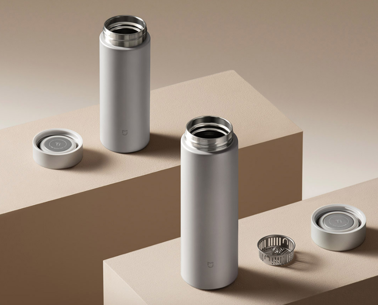 Xiaomi launches Mijia titanium thermos cup Ti2 in moonlight silver color