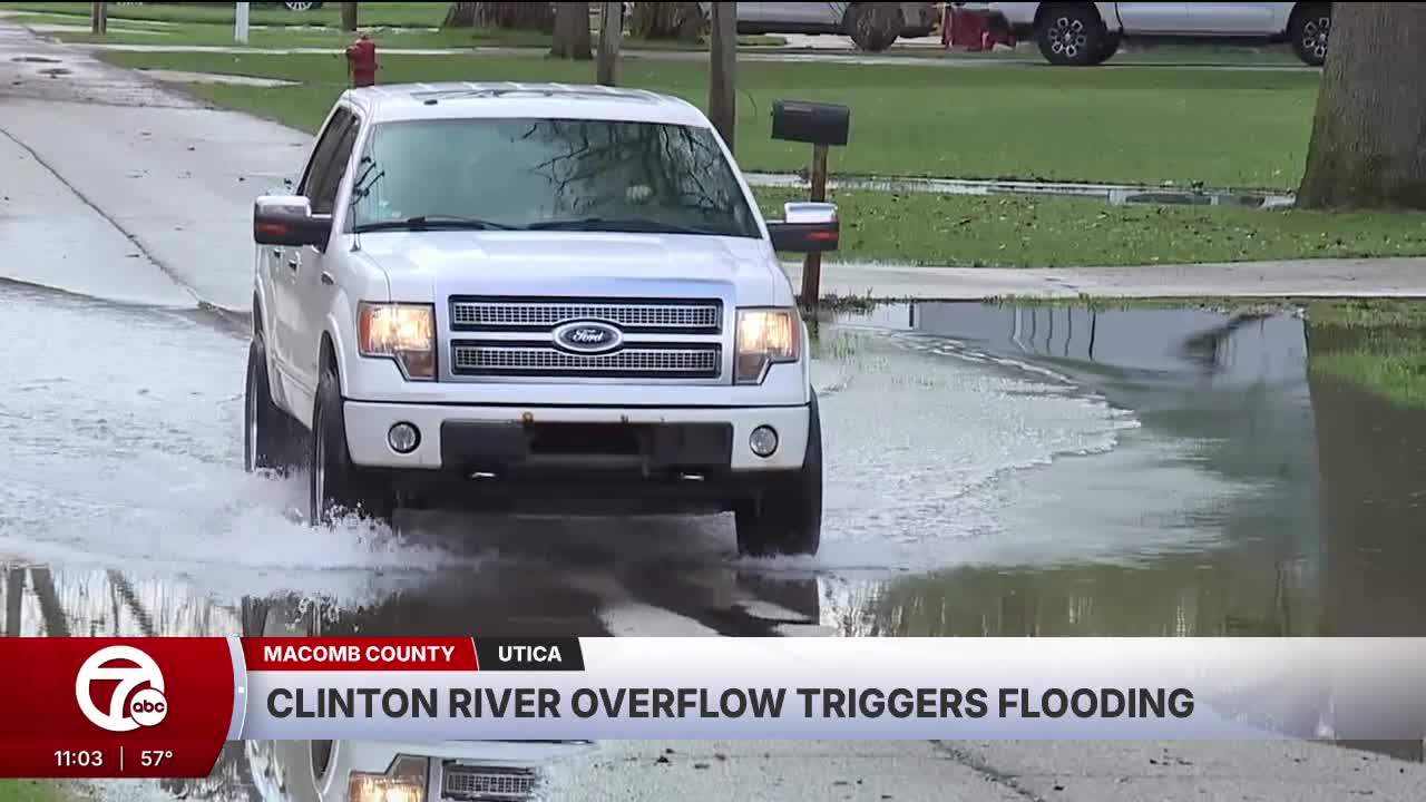 Clinton River overflow triggers flooding