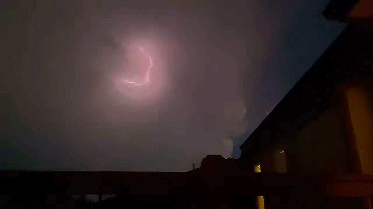 Intense lightning and cloud rotation captured on camera during storms ...