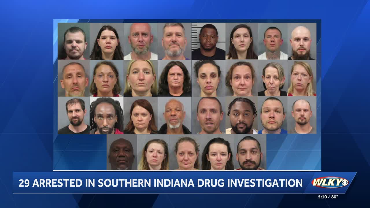 28 people arrested in southern Indiana drug investigation