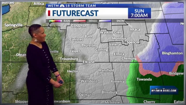 Storms clearing before midnight with a comfortable Friday forecast