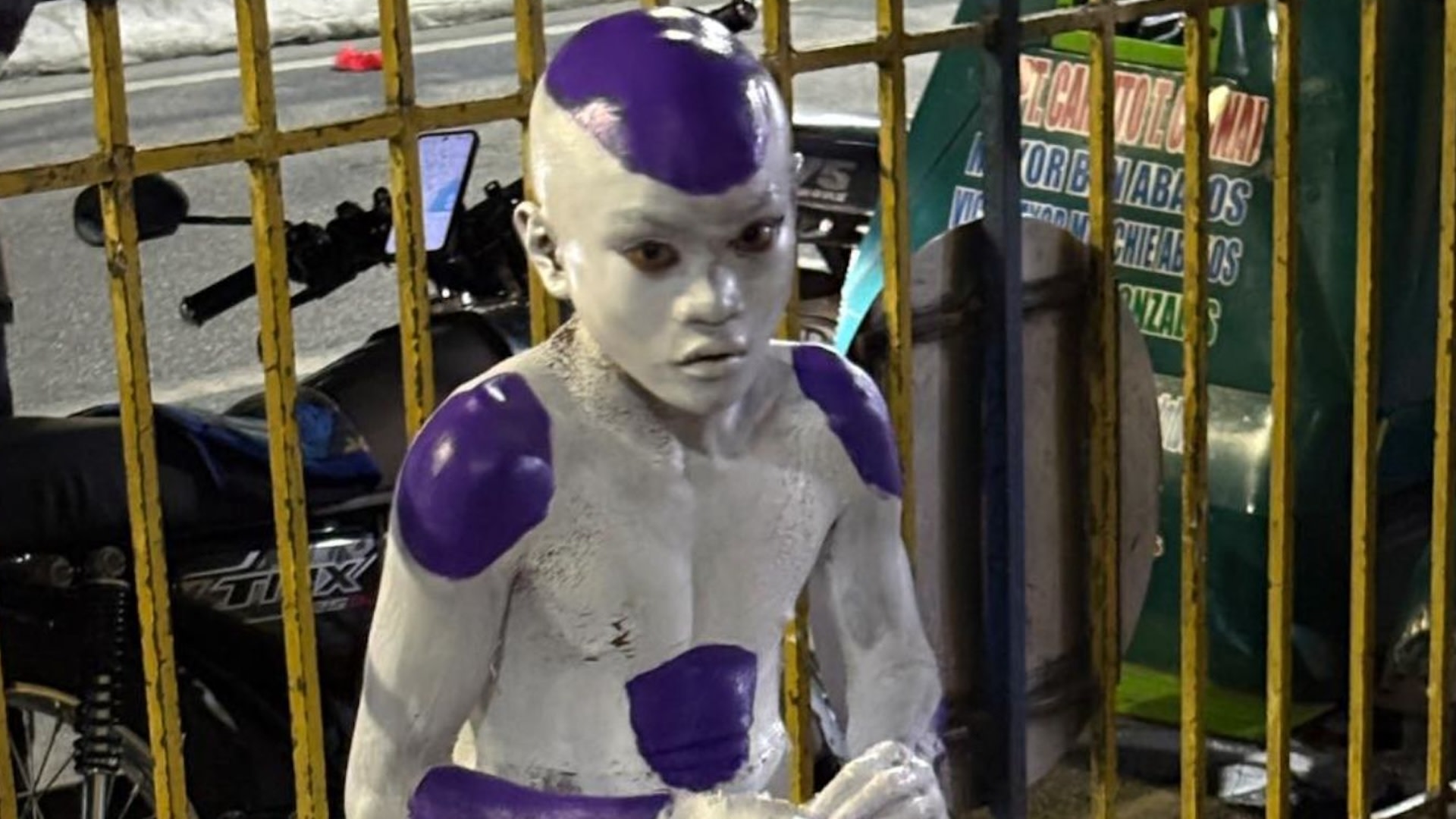 Boy goes viral after he's unable to remove body paint for 'Dragon Ball ...