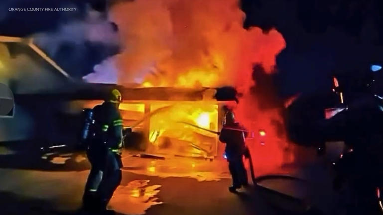 Hero dog alerts Orange County family to early morning fire