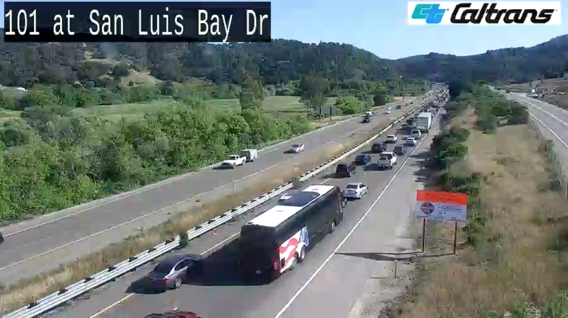 Multi-vehicle crash causes traffic jam on Highway 101 near SLO