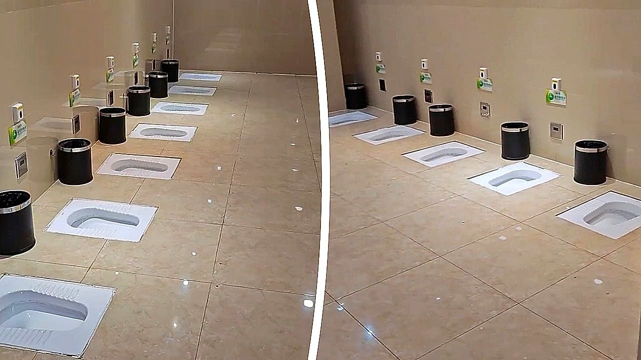 Mall restroom sparks backlash over stalls with no partitions