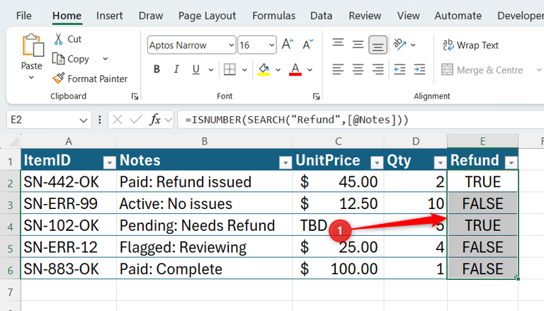 How to use the ISNUMBER function in Microsoft Excel