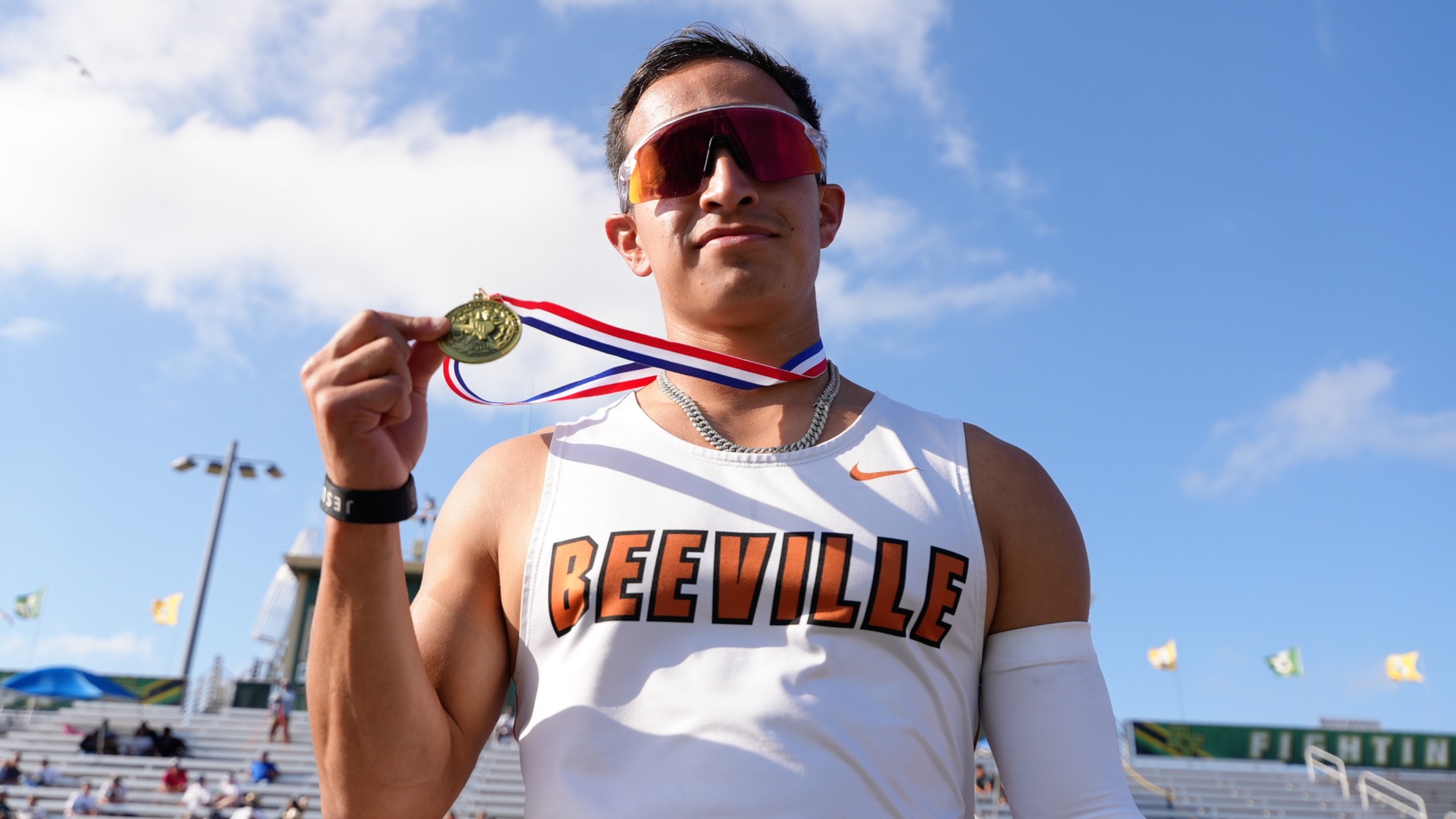 Beeville's Brian Rivas Jr. wins UIL 4A Area 29 & 30 400 meter dash 2026