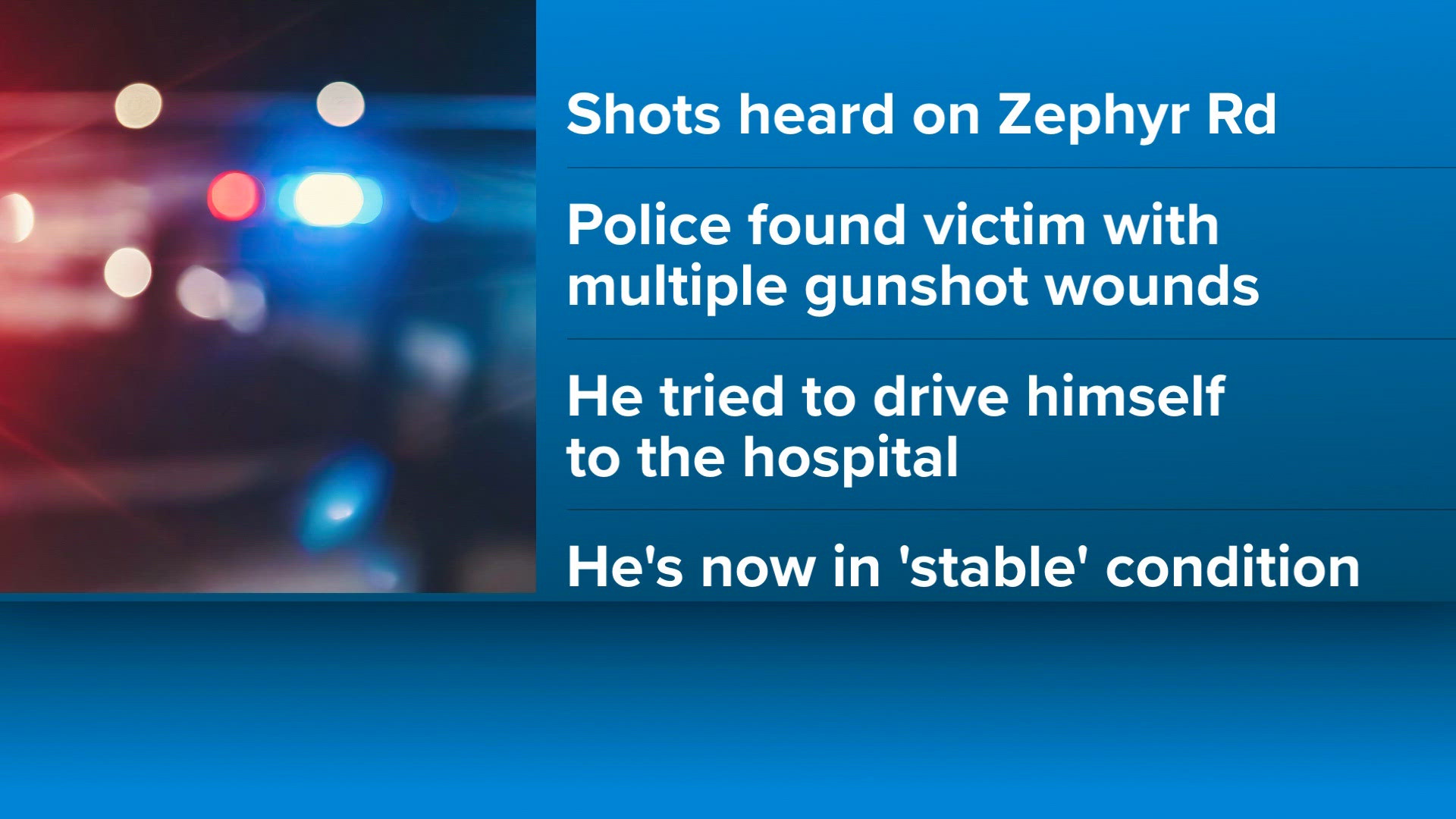Killeen PD investigates shooting on Zephyr Road