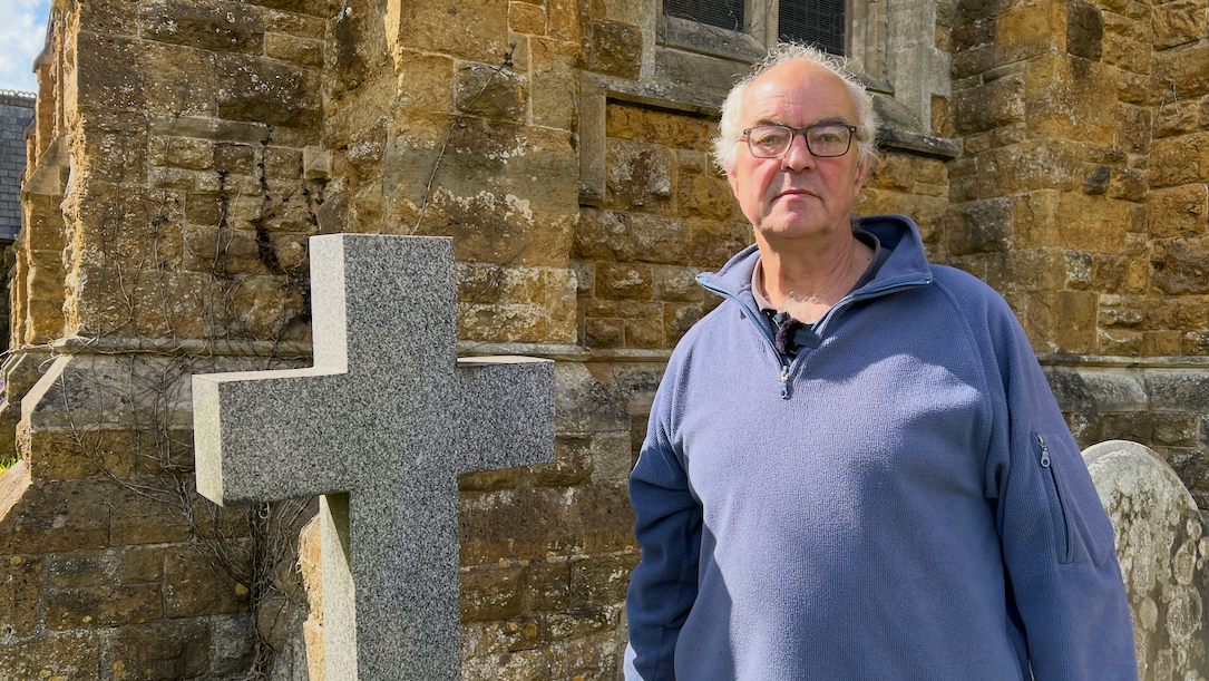 Sadness as church cross falls from roof at Easter