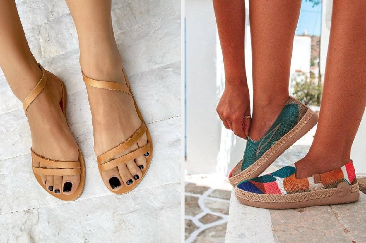 28 pairs of shoes basically made to be worn with spring dresses