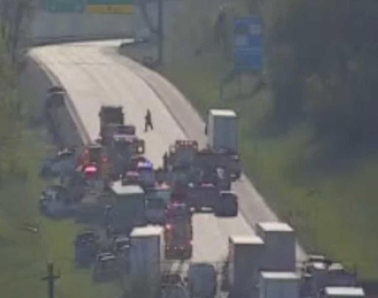 Medical helicopter called to I-81 crash shutting down lanes in central PA