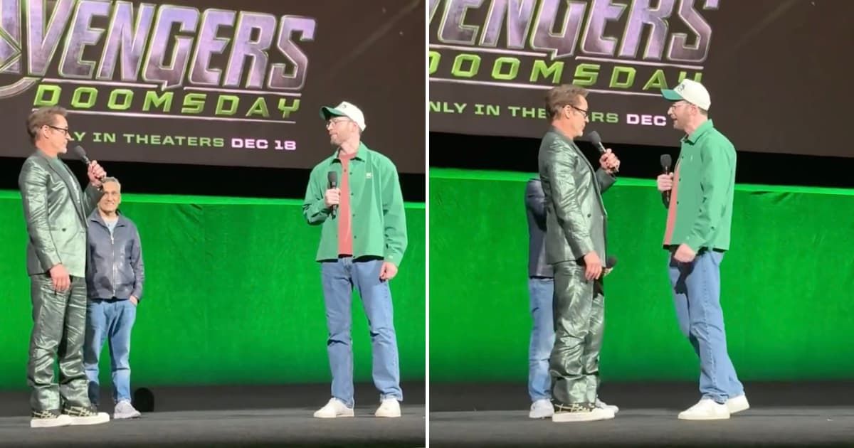 Robert Downey Jr and Chris Evans steal the show with surprise face-off ...