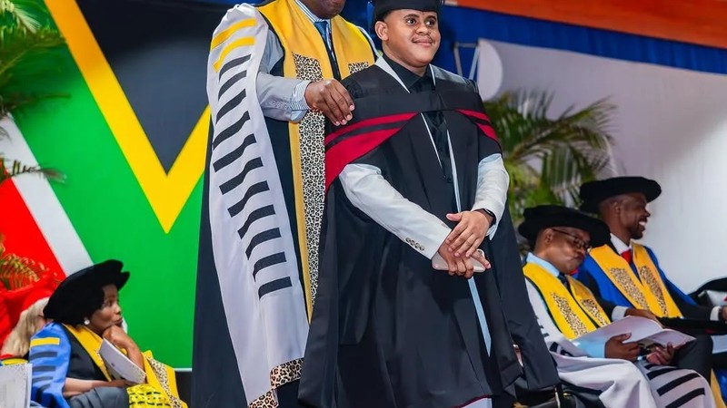 Thakgi Ledwaba celebrates graduation from TUT with an advanced diploma ...