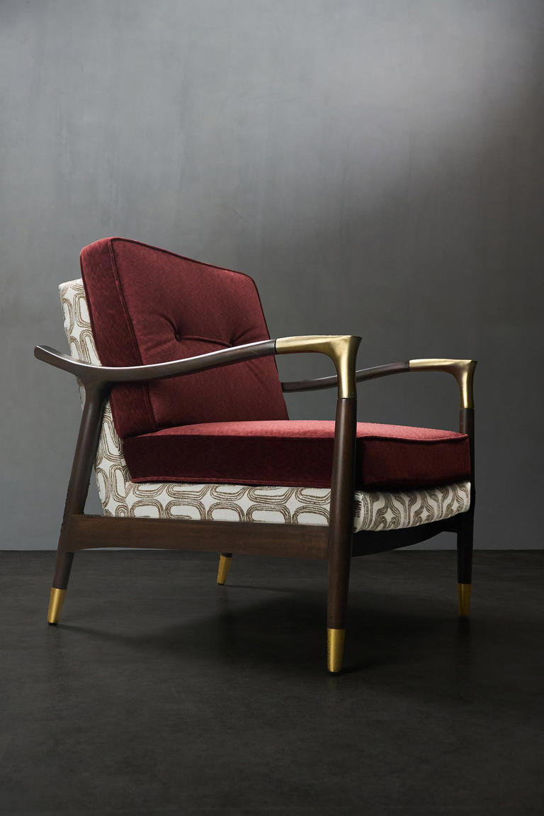 Material contrast takes centre stage in this contemporary furniture ...