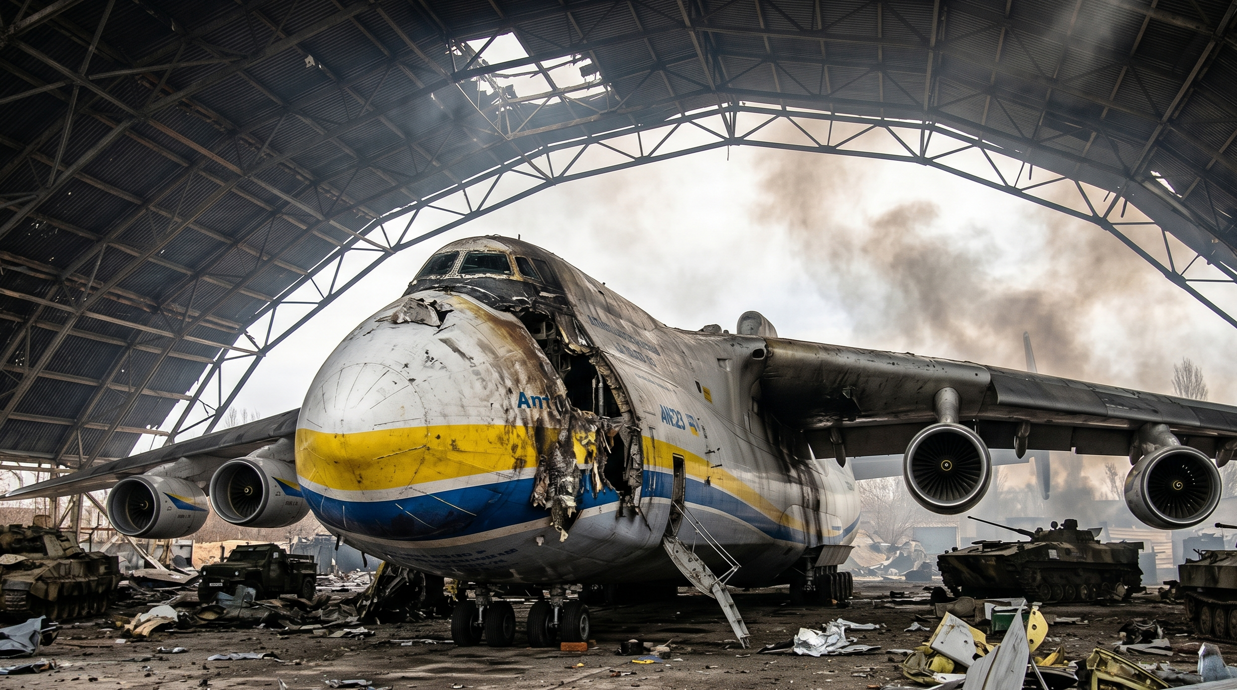 Como o maior avião do mundo foi destruído