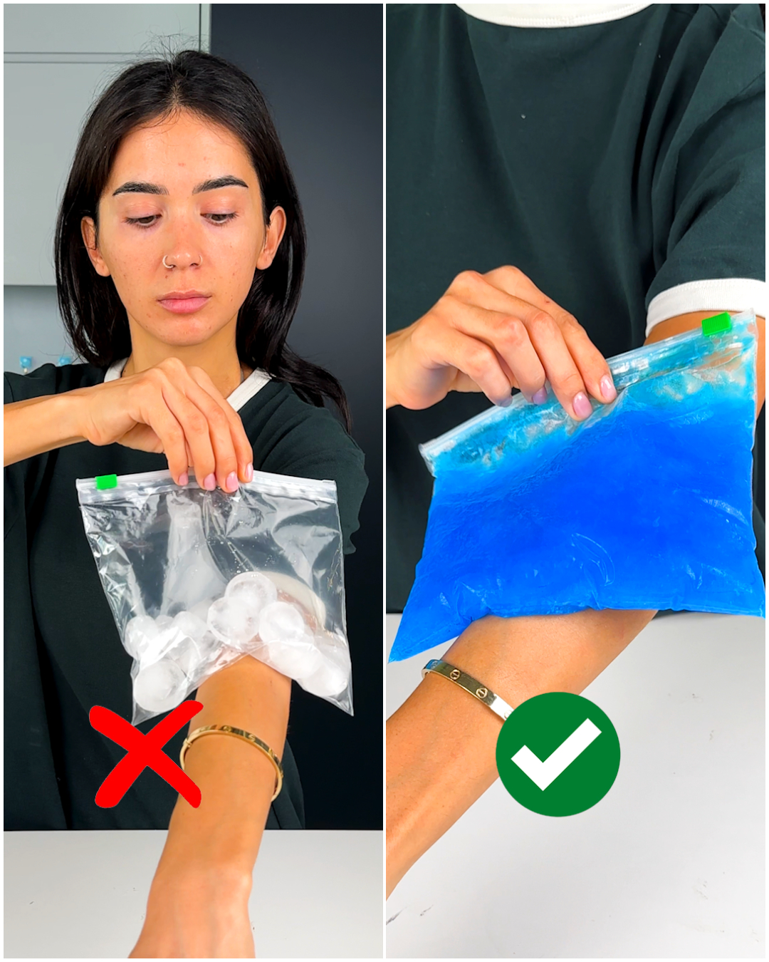 DIY ice pack for injuries and swelling🧊🤕