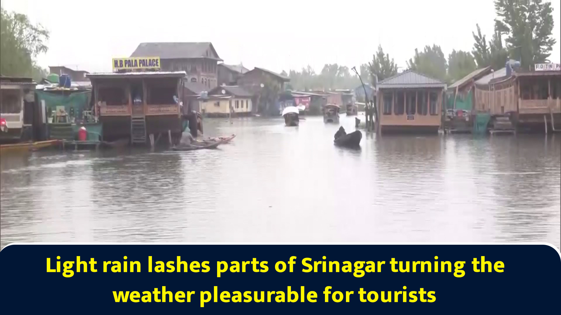 Light rain lashes parts of Srinagar turning the weather pleasurable for ...