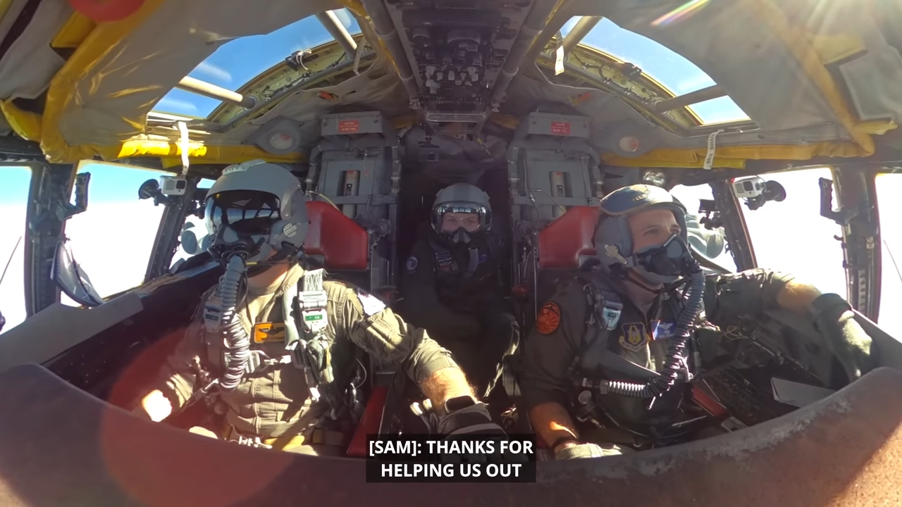 Watch the moment bombs release from one of the most feared aircraft