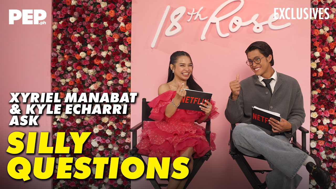 Kyle Echarri's kilig reaction to Xyriel Manabat's question | PEP Exclusives