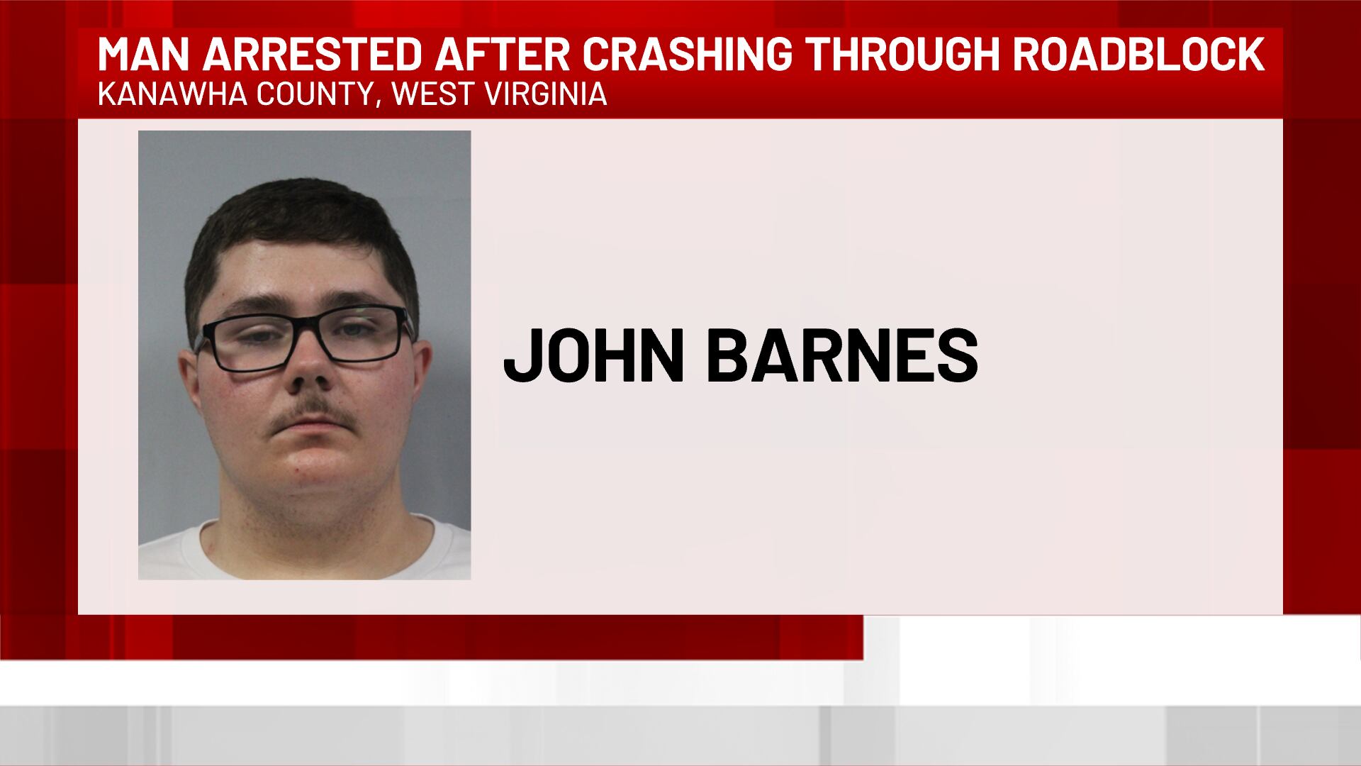 Man arrested after crashing through roadblock